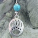 Bear Claw With Turquoise Howlite Bead Necklace - Etsy