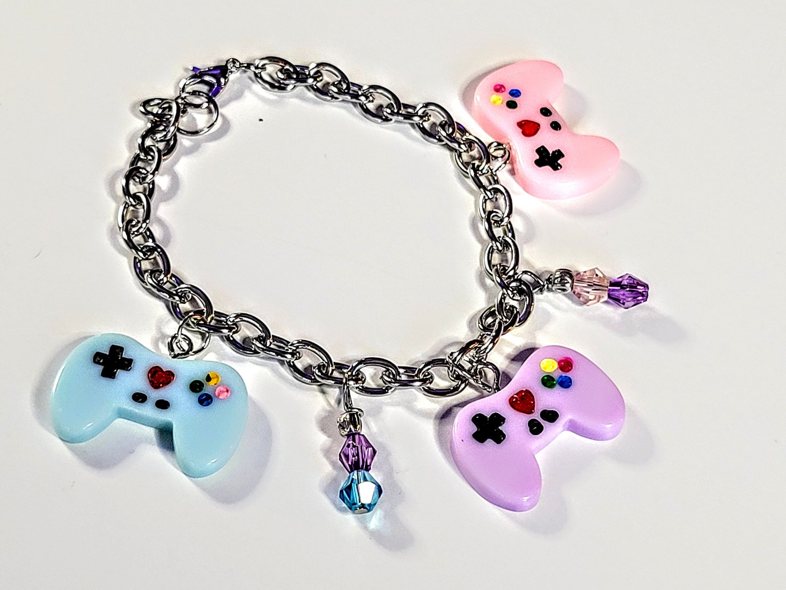 Handmade Video Game Controller Charm Bracelets - Etsy