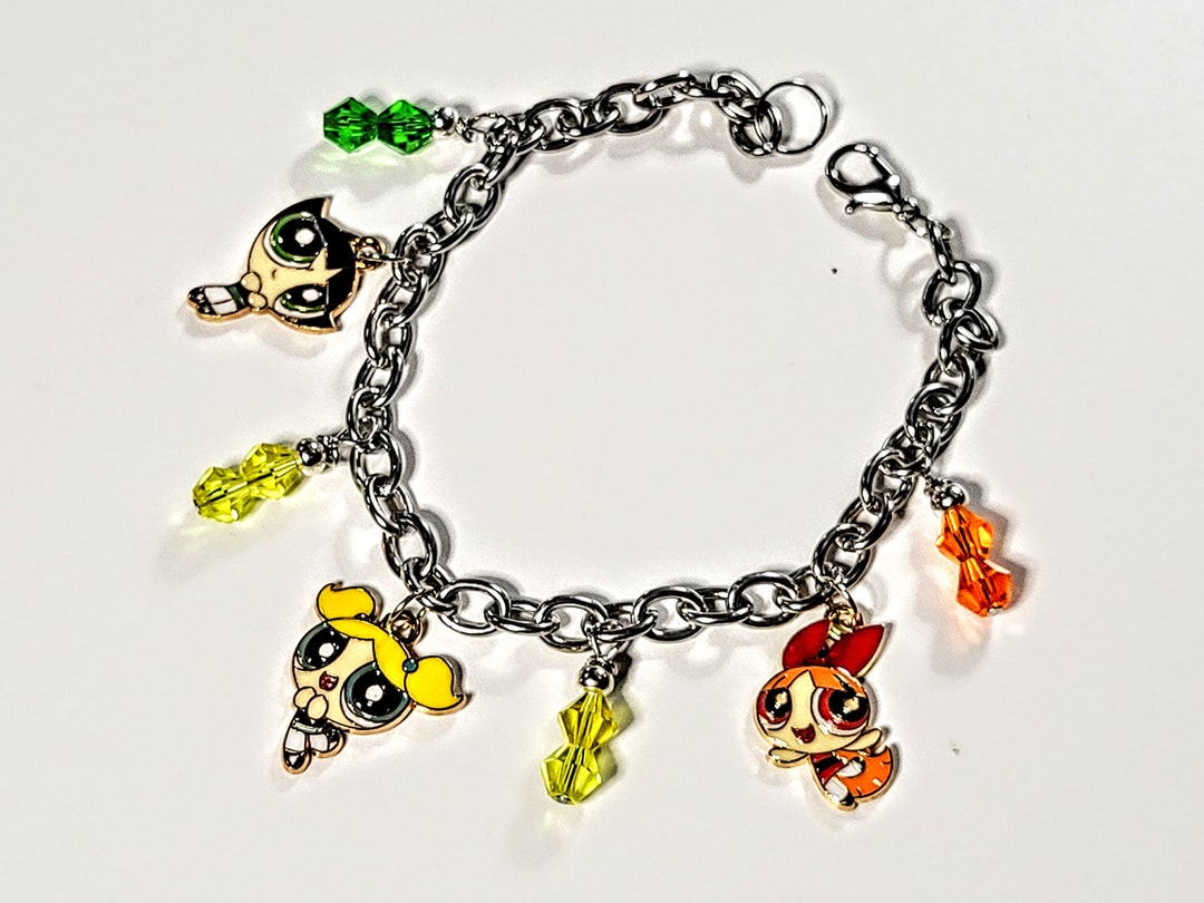 Powerpuff Girls Charm Bracelet Handmade - Etsy