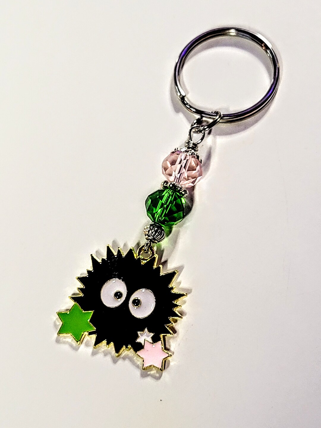 Soot Sprite With Stars Keychain Handmade - Etsy