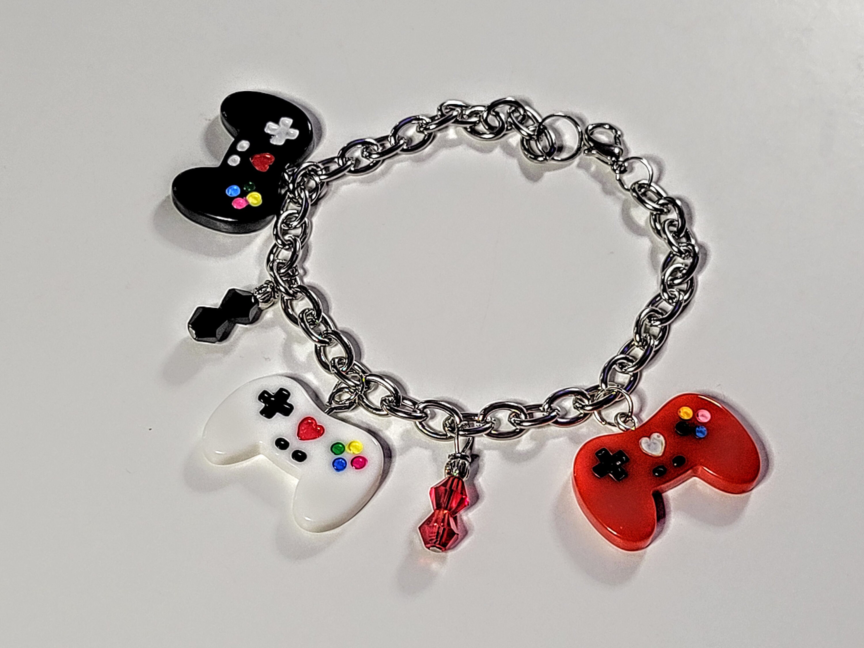 Handmade Video Game Controller Charm Bracelets - Etsy