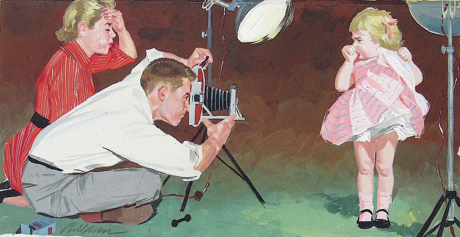 Robert Childress American Weekly Original Gouache Cover Illustration ...