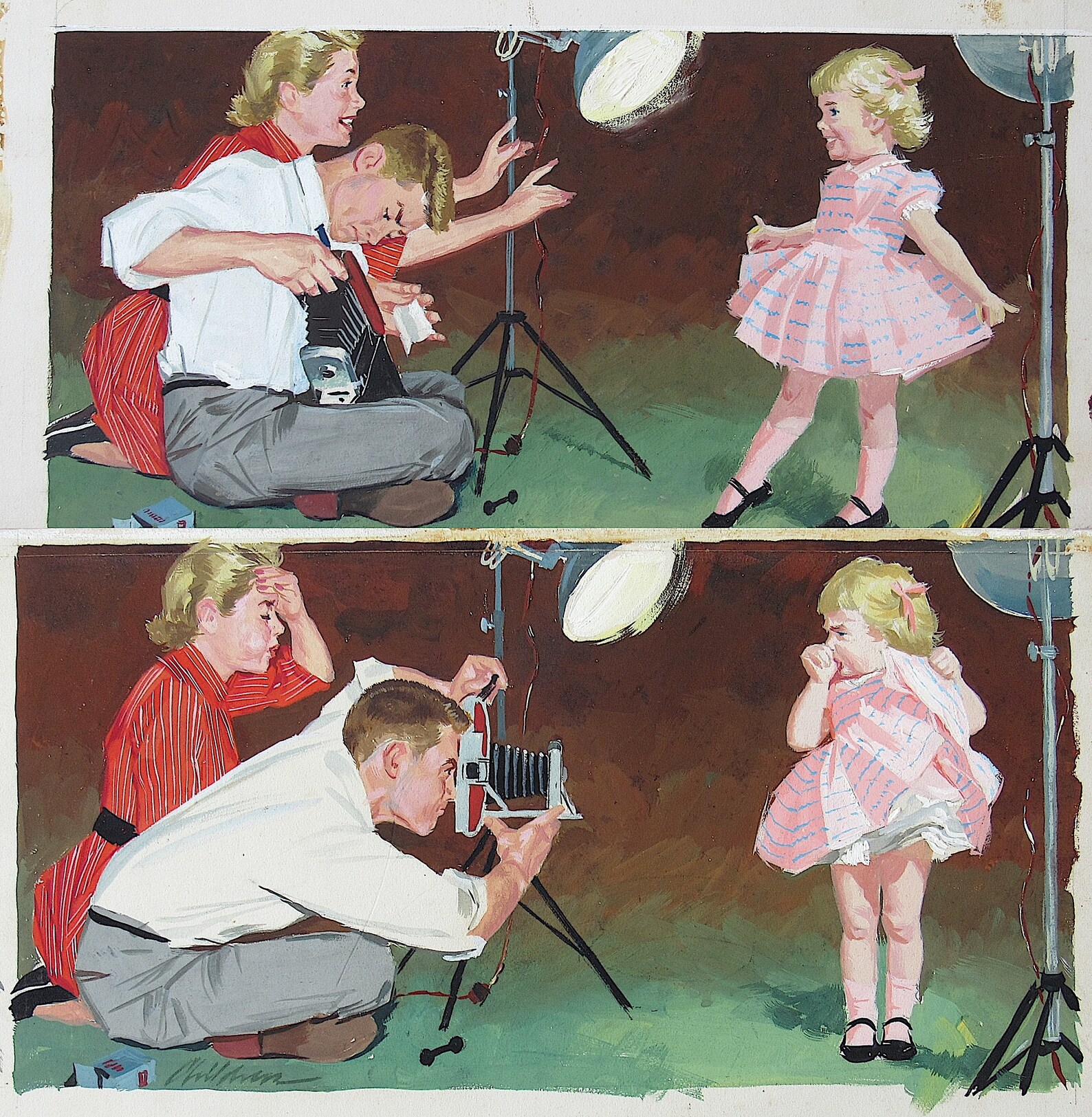 Robert Childress American Weekly Original Gouache Cover Illustration ...