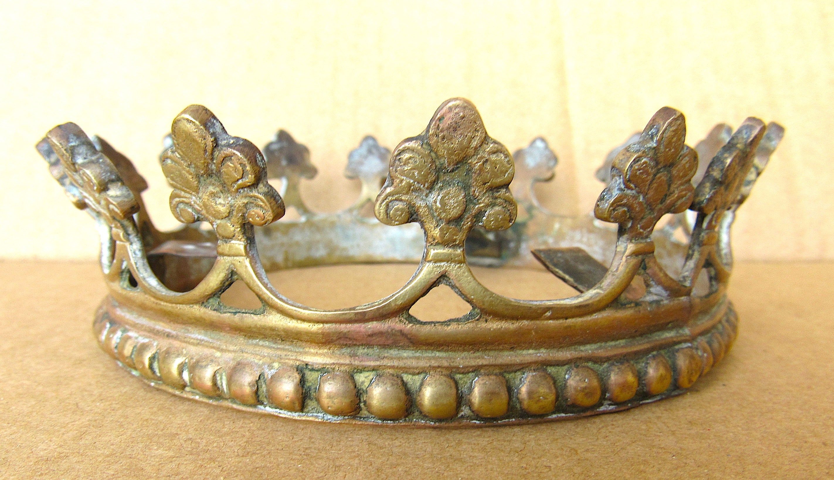Large Solid Bronze Crown for Virgin Mary or Saint 11 Cm - Etsy