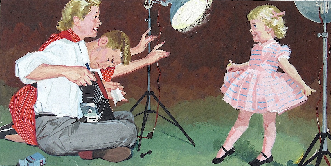 Robert Childress American Weekly Original Gouache Cover Illustration ...