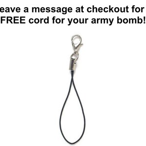 Dynamite Embroidery Keychain Army Bomb Strap BTS Kpop - Etsy