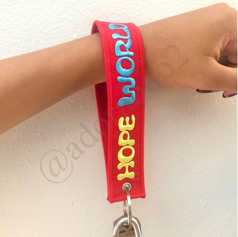 Hope World Embroidery Keychain J-hope Army Bomb Strap BTS - Etsy