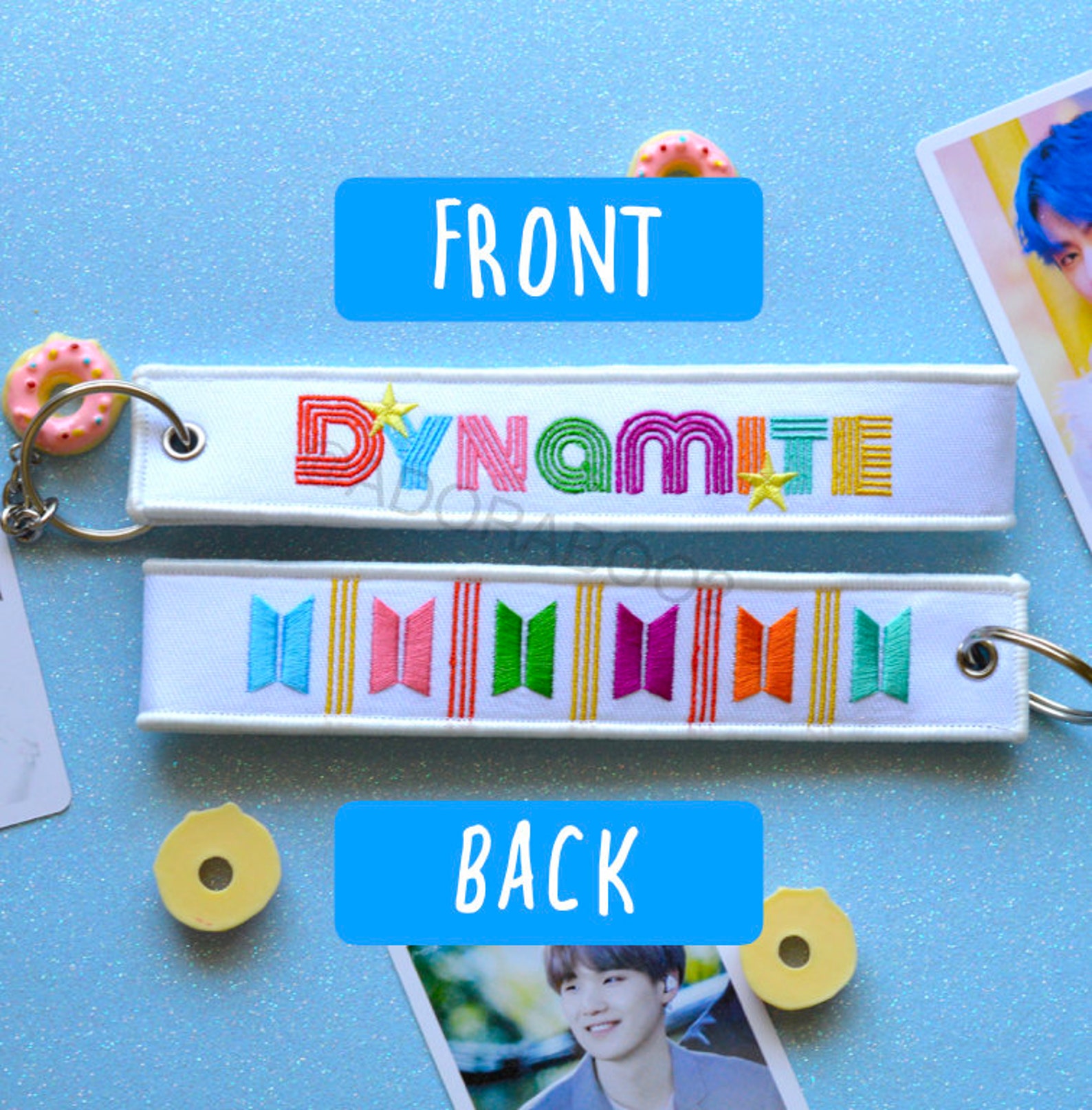 Dynamite Embroidery Keychain Army Bomb Strap BTS Kpop - Etsy