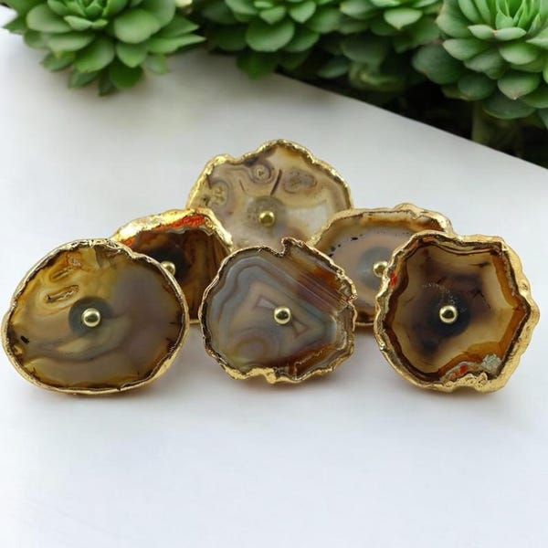 Agate Knobs - Etsy