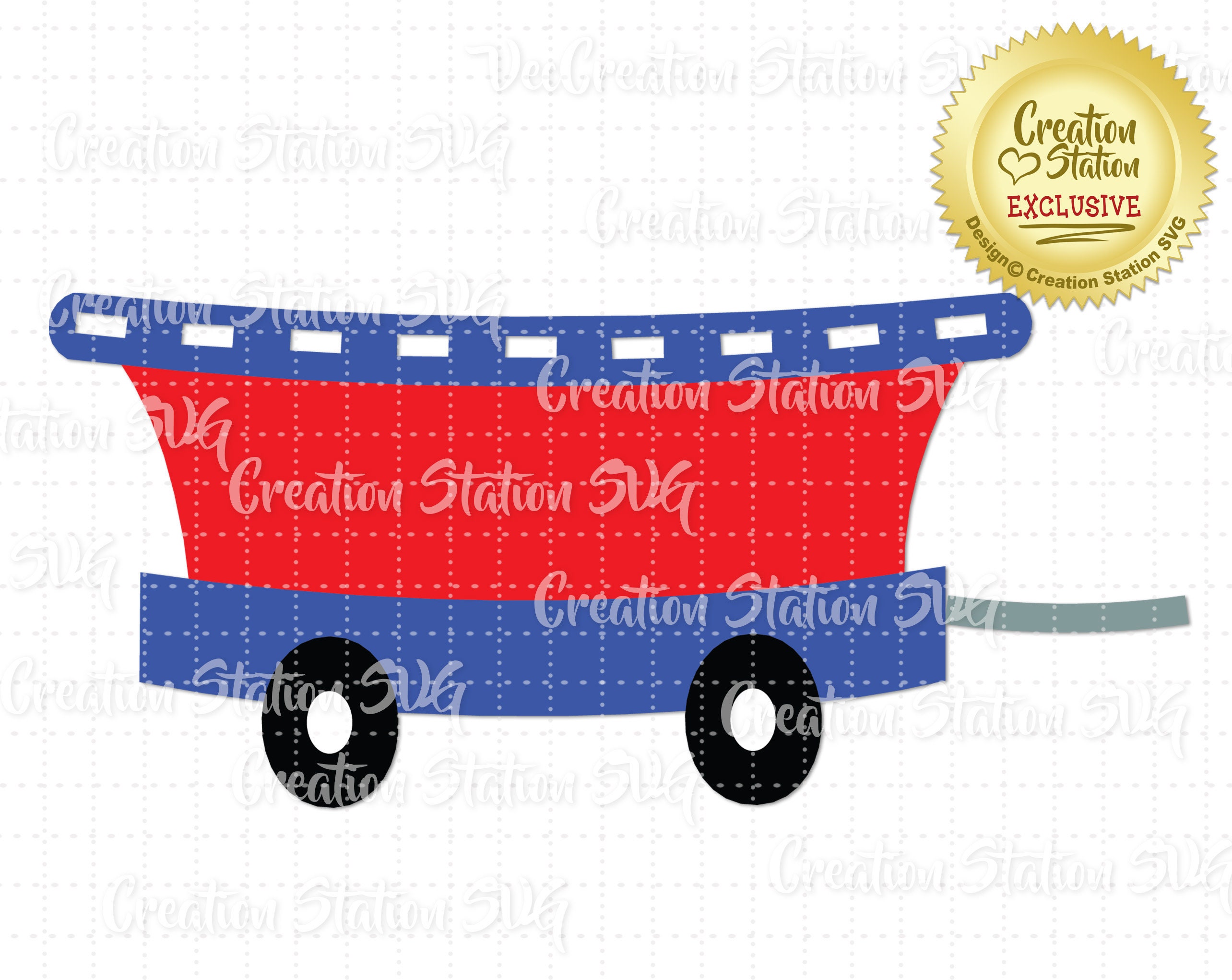 SVG Large Train Set 9 Cars Cut File for HTV Vinyl Paper - Etsy