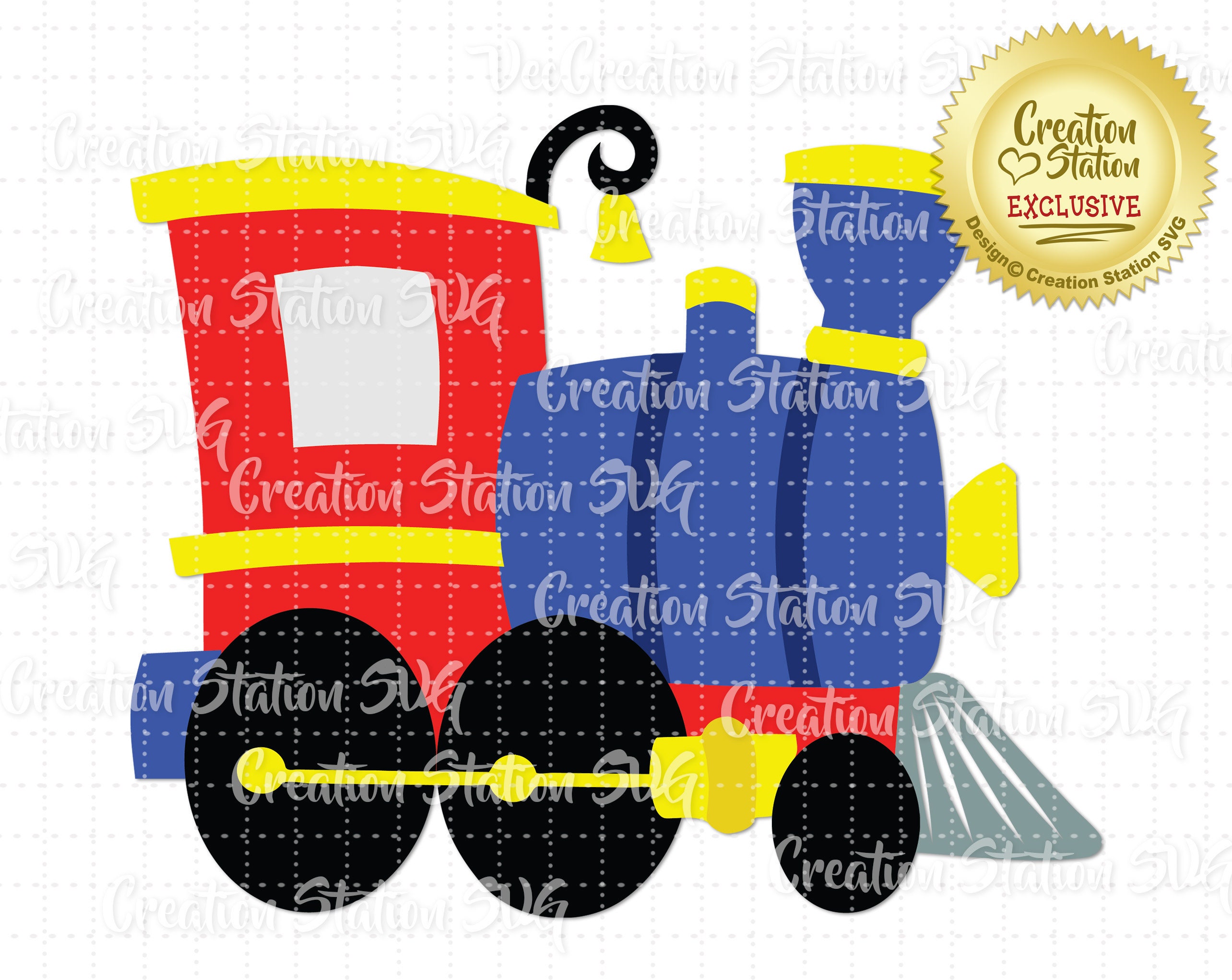 SVG Small Train Set Engine Tender Caboose Cut File for HTV | Etsy UK