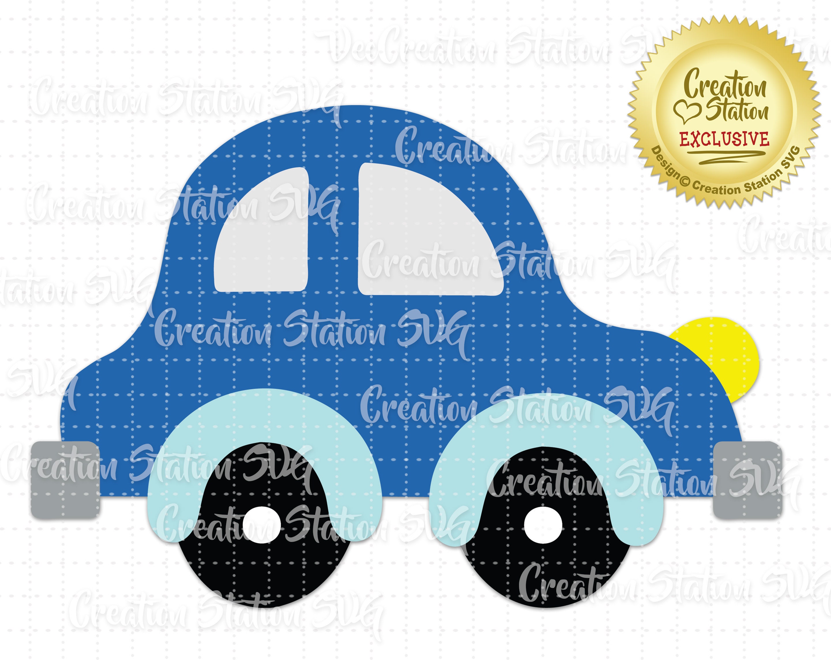 SVG Cute Car Vehicle Cut File for HTV Vinyl Paper Scrapbooking | Etsy