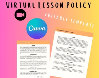 EDITABLE Music Studio Policy Template Digital Printable - Etsy