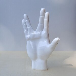 Handcrafted Spock Hand Vulcan Salute Sign | Decorative Star Trek ...