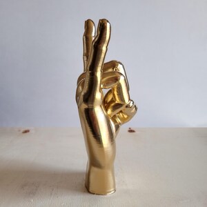 Gold | Rock on Hand Sculpture: Handmade Biopolymer Decor - Etsy