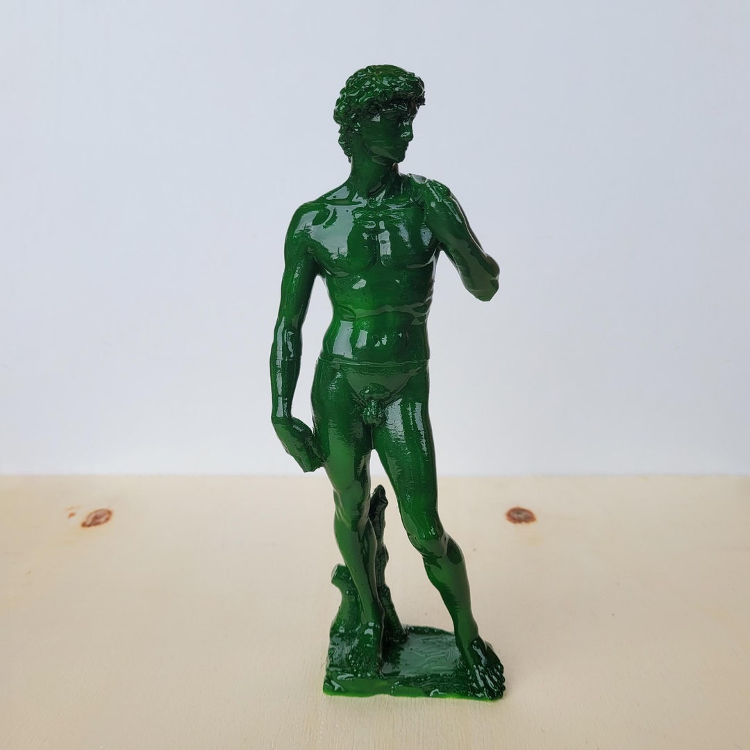 Green | Handcrafted David Sculpture | Michelangelo's Statue of David ...