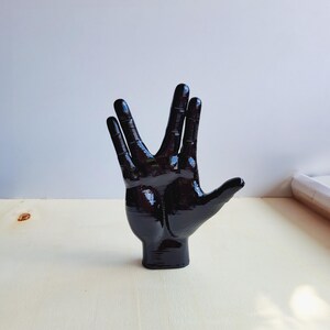 Handcrafted Spock Hand Vulcan Salute Sign | Decorative Star Trek ...