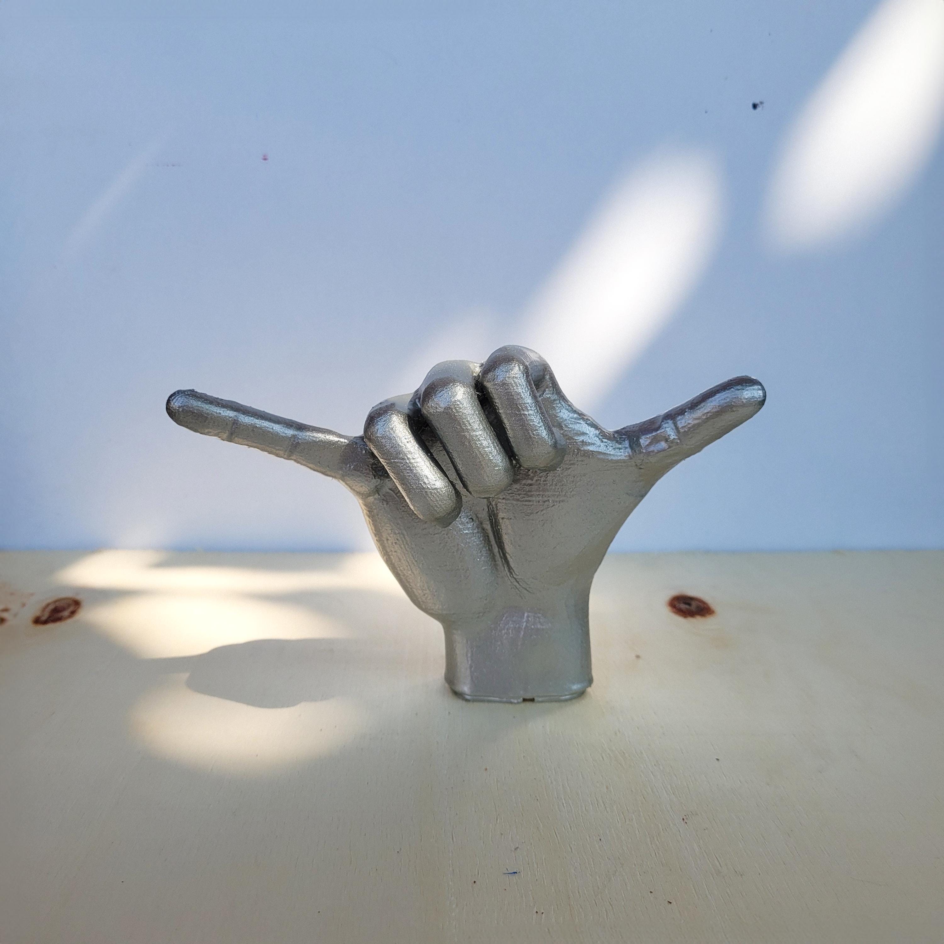 Hawaiian Shaka Hand Sculpture | Handcrafted Hawaiian Sign | Decorative ...