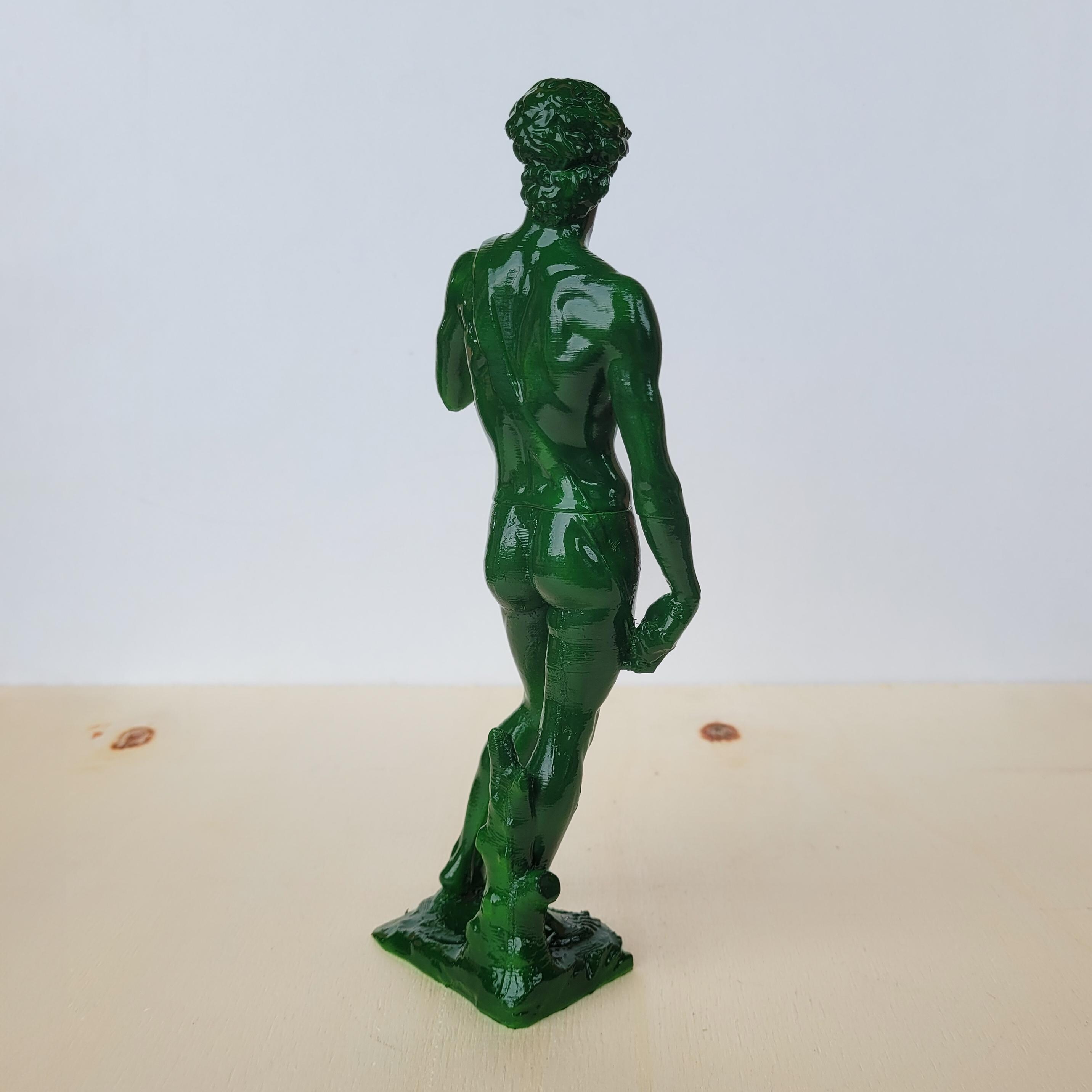 Green | Handcrafted David Sculpture | Michelangelo's Statue of David ...