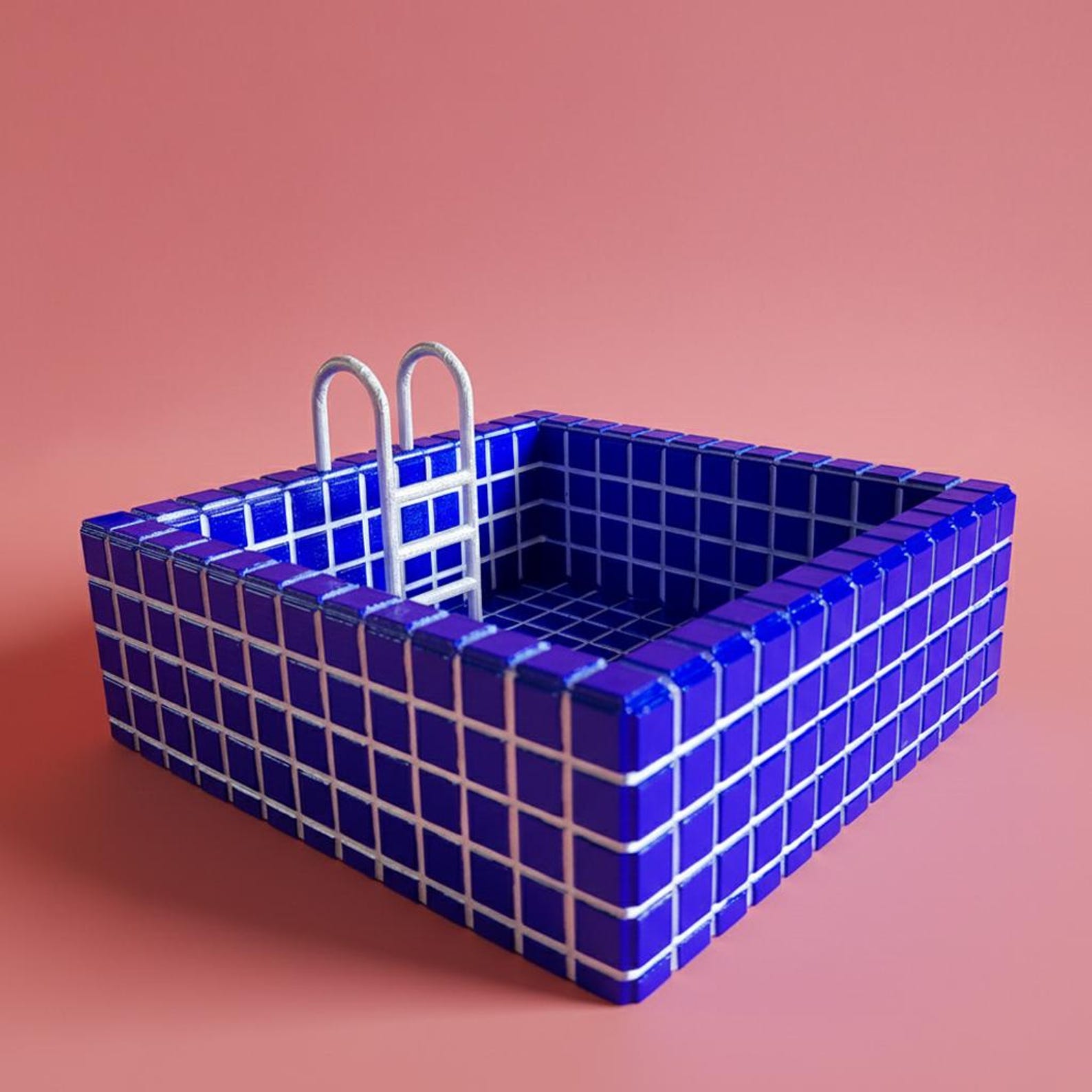 Ultramarine | Mini Swimming Pool Planter | 3D Printed Decorative ...