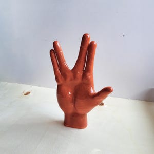 Handcrafted Spock Hand Vulcan Salute Sign | Decorative Star Trek ...
