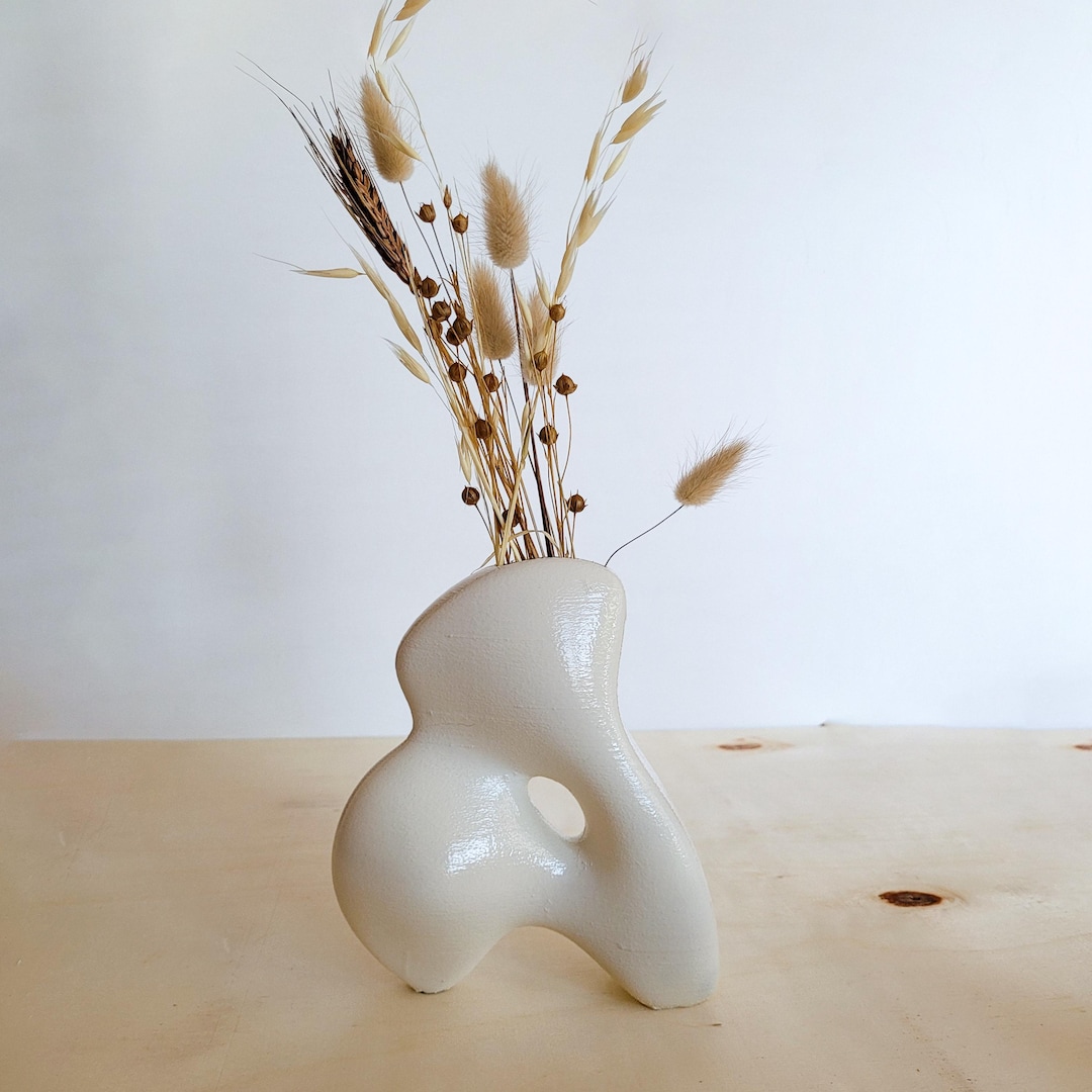 Nordic Abstract Modern Art Sculpture Vase Unique Decor Piece 18cm Tall ...