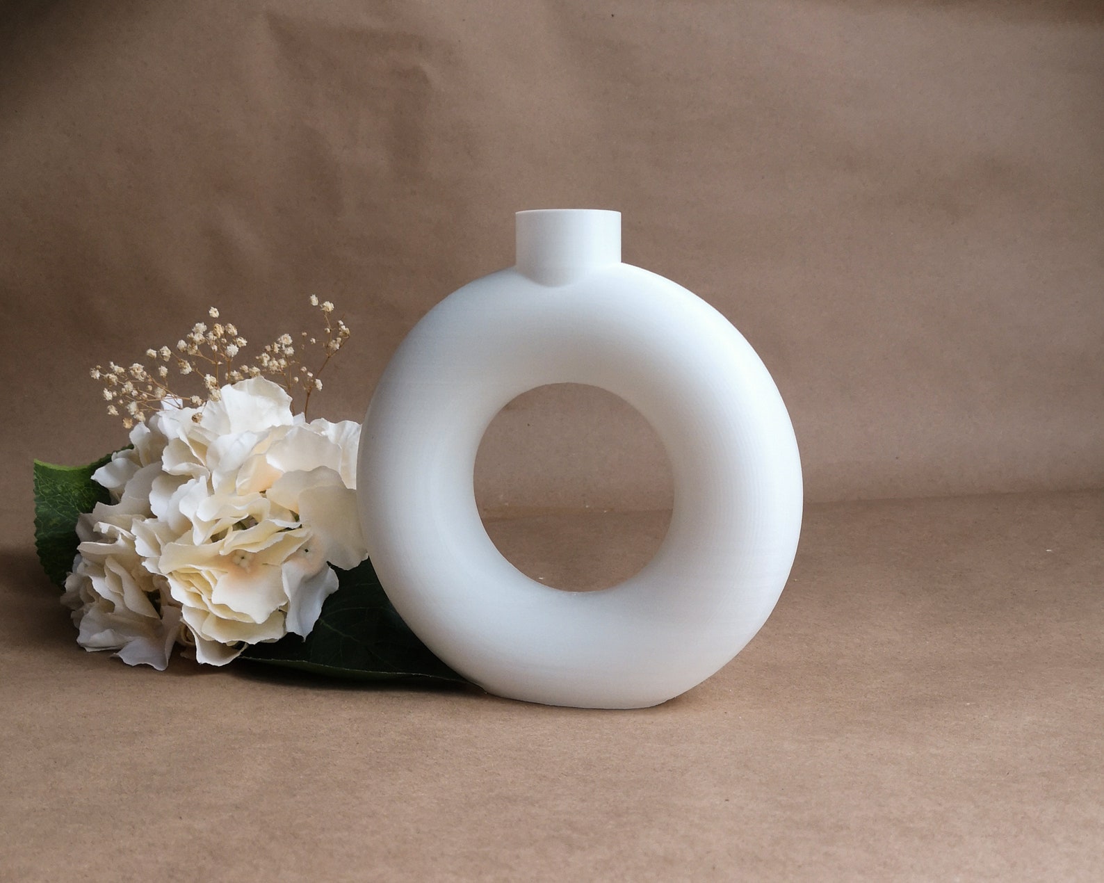 Donut Vase Nordic Minimalist Dried Flowers Doughnut - Etsy