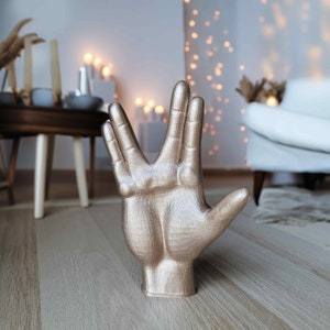 Handcrafted Spock Hand Vulcan Salute Sign Decorative Star Trek Inspired ...