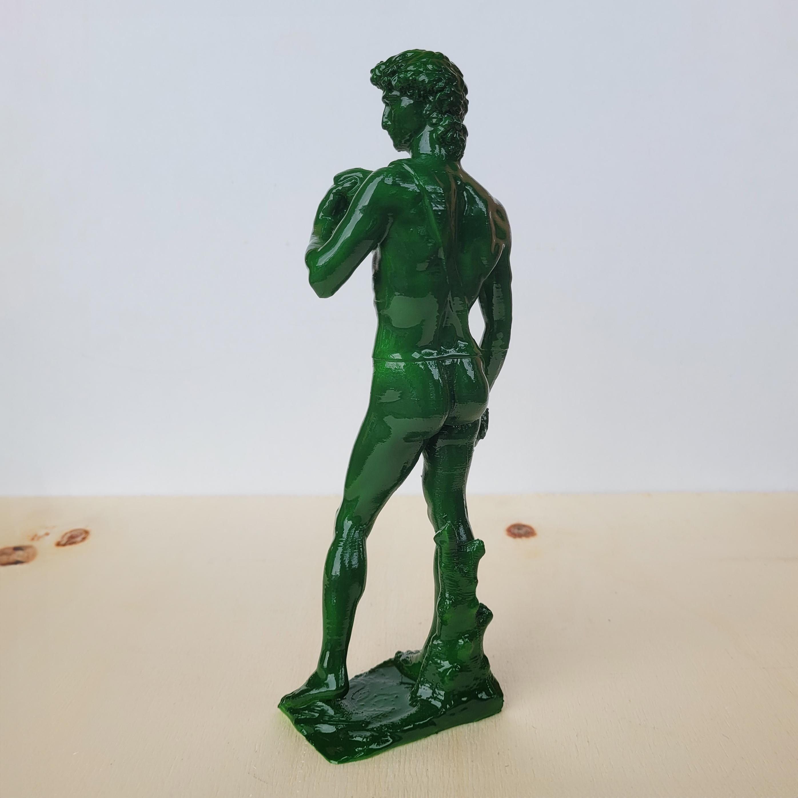 Green | Handcrafted David Sculpture | Michelangelo's Statue of David ...