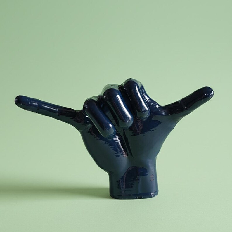 Hawaiian Shaka Hand Sculpture | Handcrafted Hawaiian Sign | Decorative ...