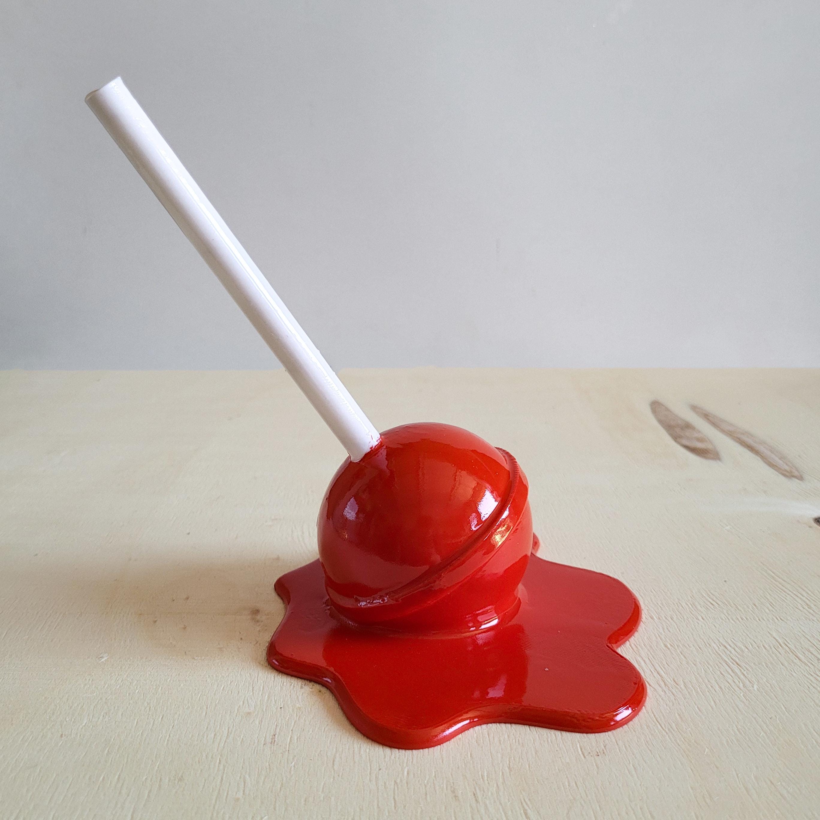 Red | Melting Lollipop Ring Holder | Handcrafted Candy Inspired ...