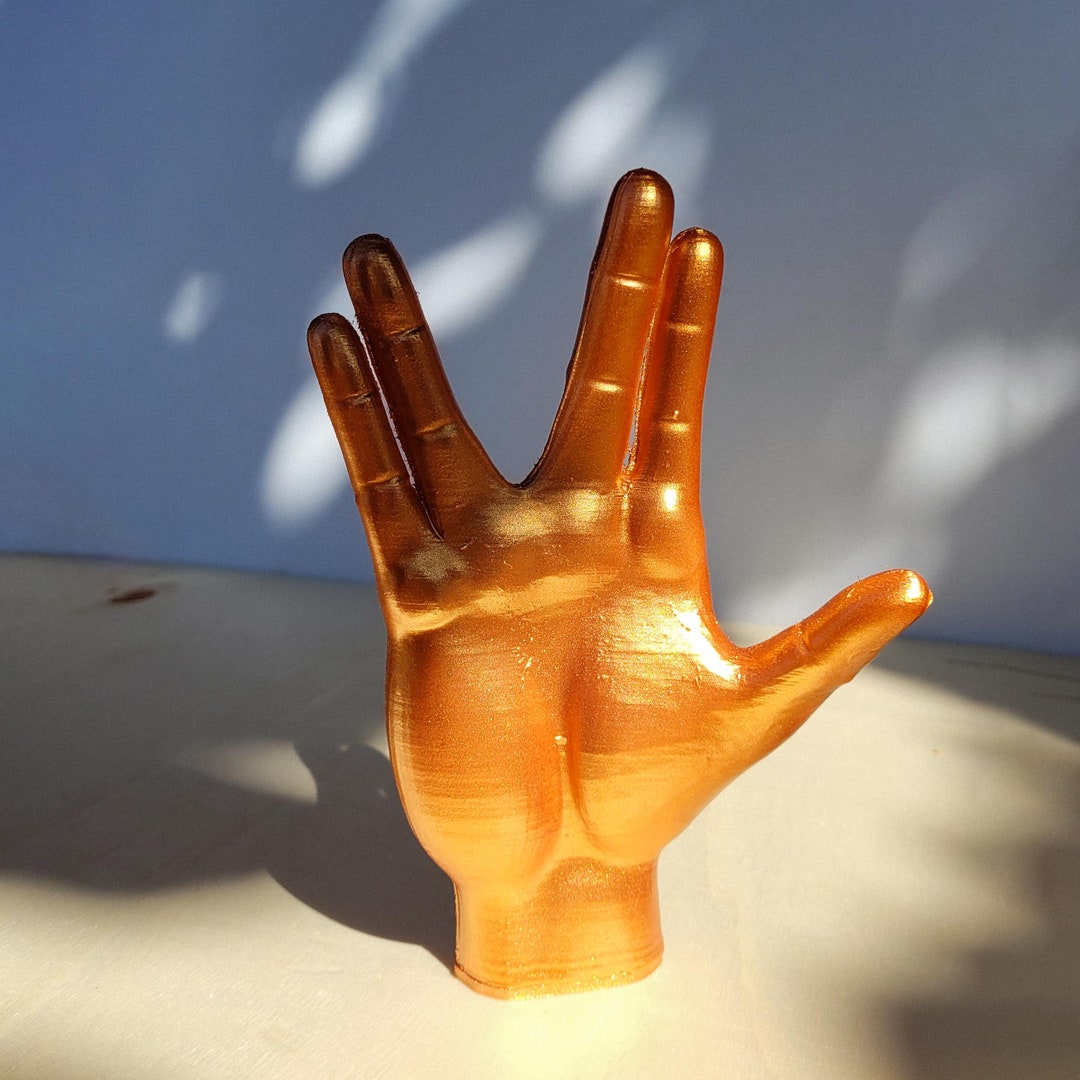 Handcrafted Spock Hand Vulcan Salute Sign | Decorative Star Trek ...