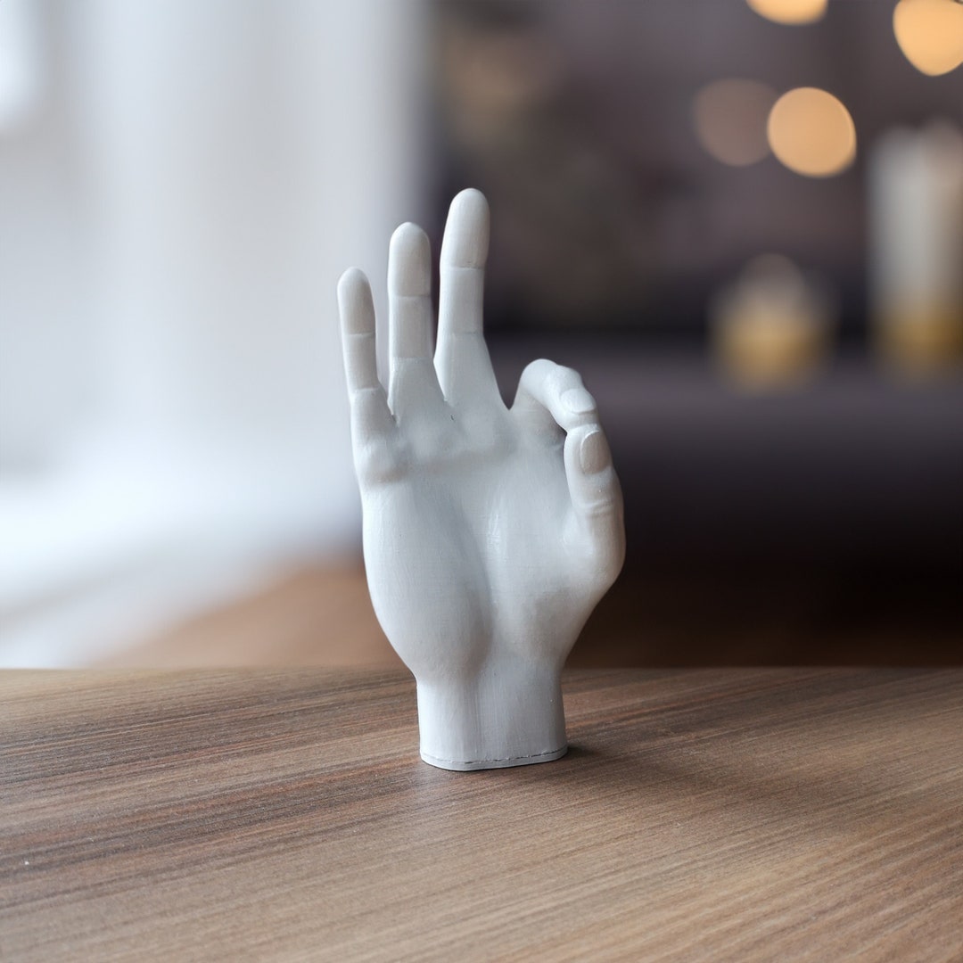 OK Hand Sculpture Handcrafted OK Sign Decorative Hand - Etsy