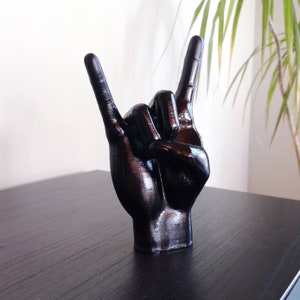 Metal Hand Metal Sign Hand Sculpture Different Color - Etsy