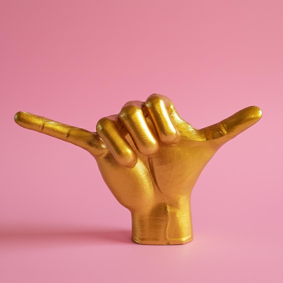 Hawaiian Shaka Hand Sculpture | Handcrafted Hawaiian Sign | Decorative ...