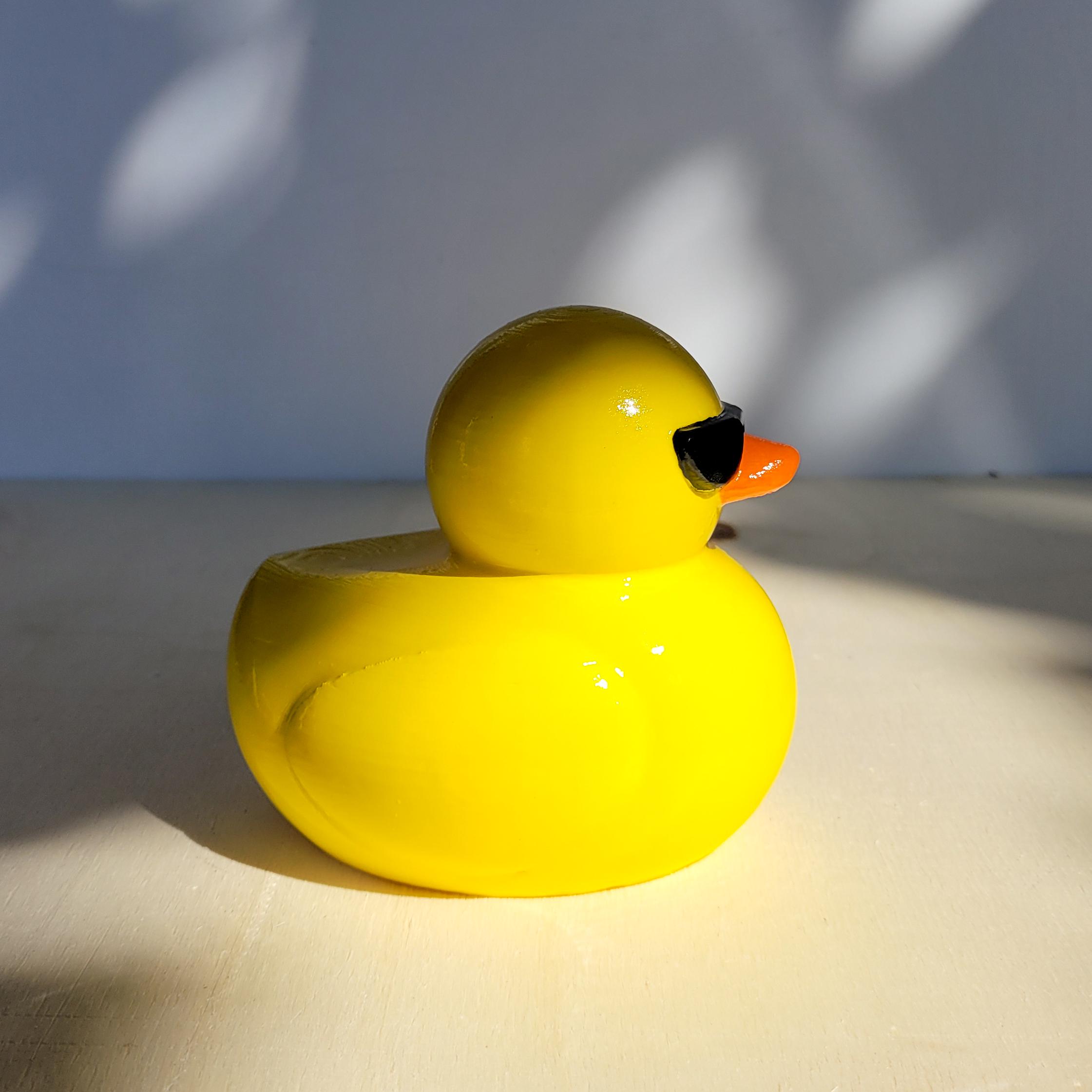 Swag Duck Rubber Duck Figurine | 10.8cm Tall | Handmade Biopolymer ...