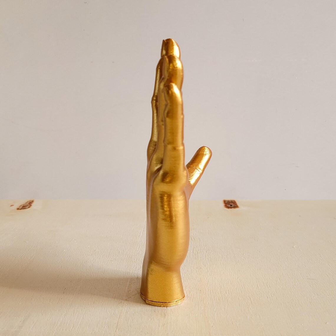 Antique Gold | Spock Hand Sculpture: Star Trek Vulcan Salute Decor - Etsy