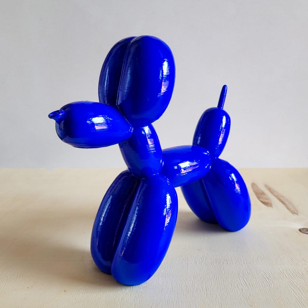Ultramarine | Tabletop Balloon Dog Sculpture | Handcrafted Dog Figurine ...