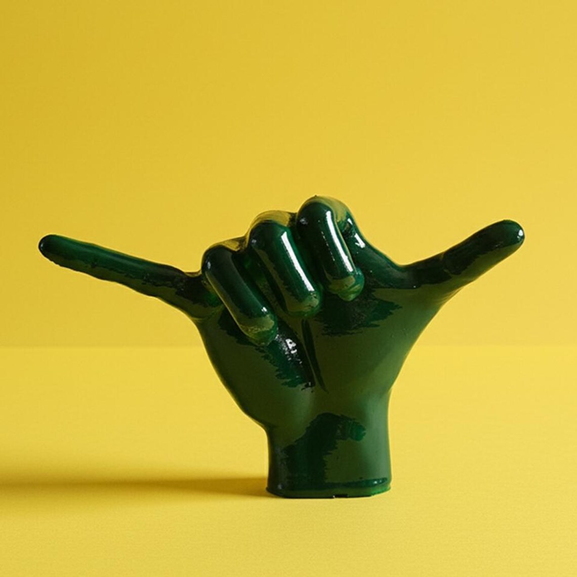 Emerald Green | Hawaiian Shaka Hand Sculpture | Handcrafted Hawaiian ...