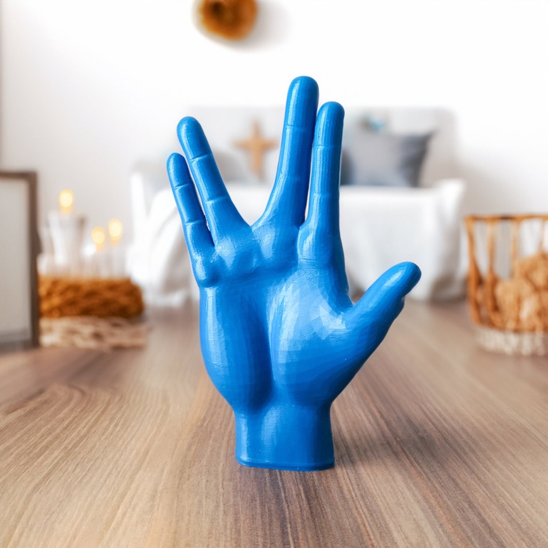 Handcrafted Spock Hand Vulcan Salute Sign | Decorative Star Trek ...