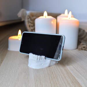 Skull Jaw Phone Holder | Jaw Bone Stand | Different Color Options - Etsy