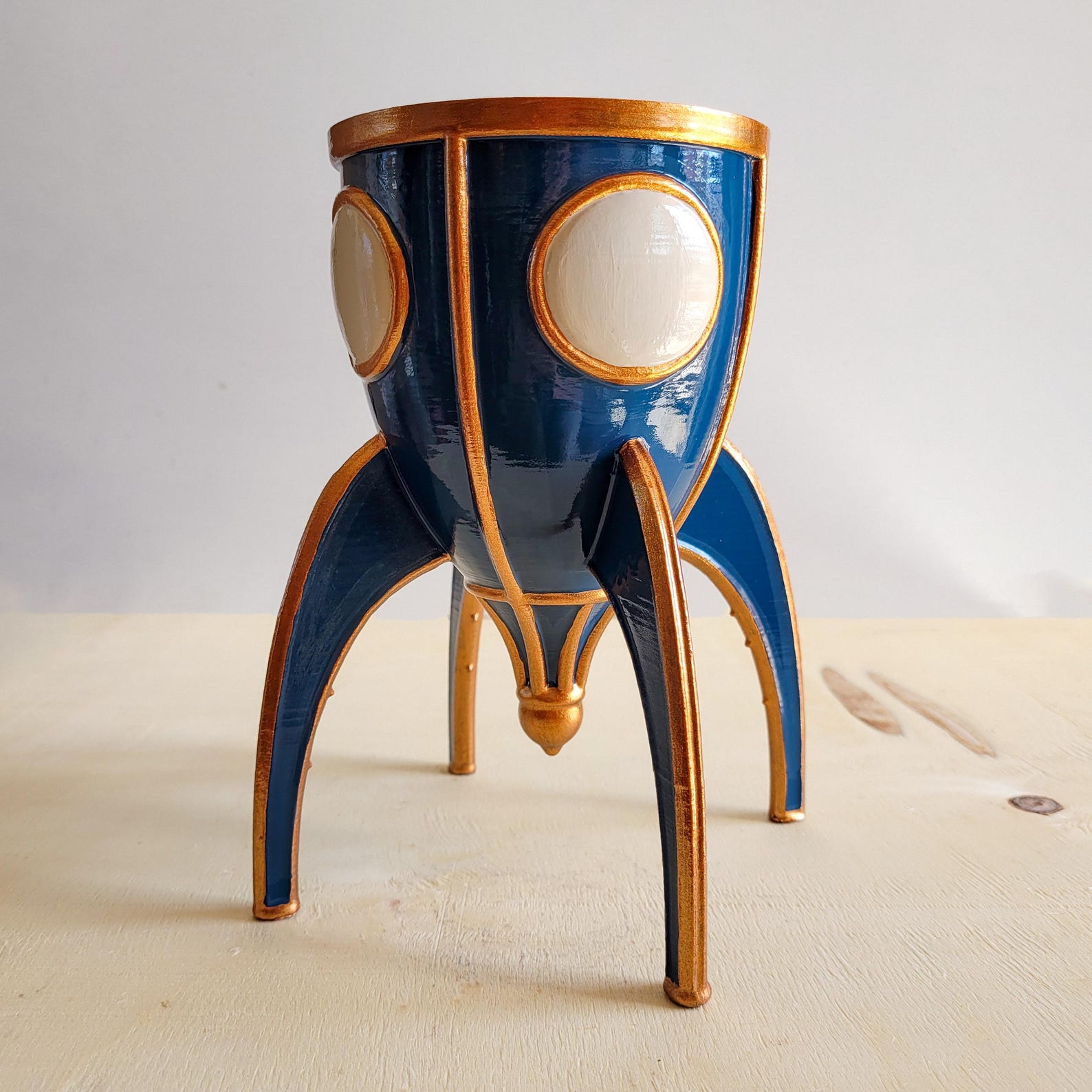 Rocket Planter | Retro Space Pot | 3D Printed Sci-fi Plant Holder - Etsy