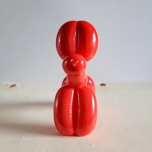 Red | Tabletop Balloon Dog Sculpture | Handcrafted Dog Figurine ...