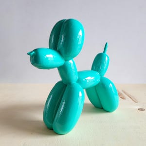 Light Mint | Tabletop Balloon Dog Sculpture | Handcrafted Dog Figurine ...