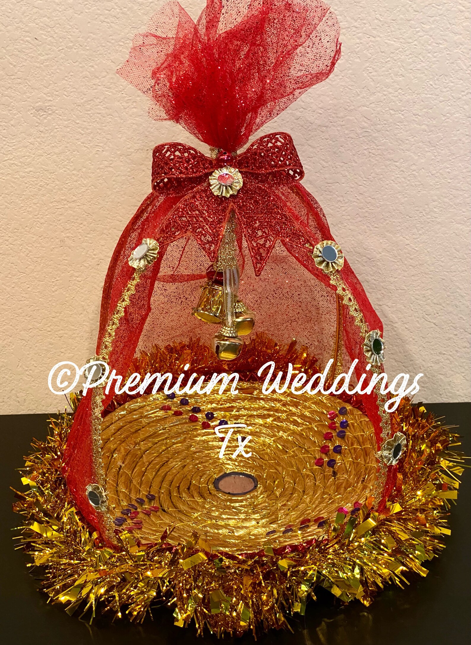 Large Tokri Mehndi Tokri Foil Thaal Mehndi Thaal Mehndi | Etsy