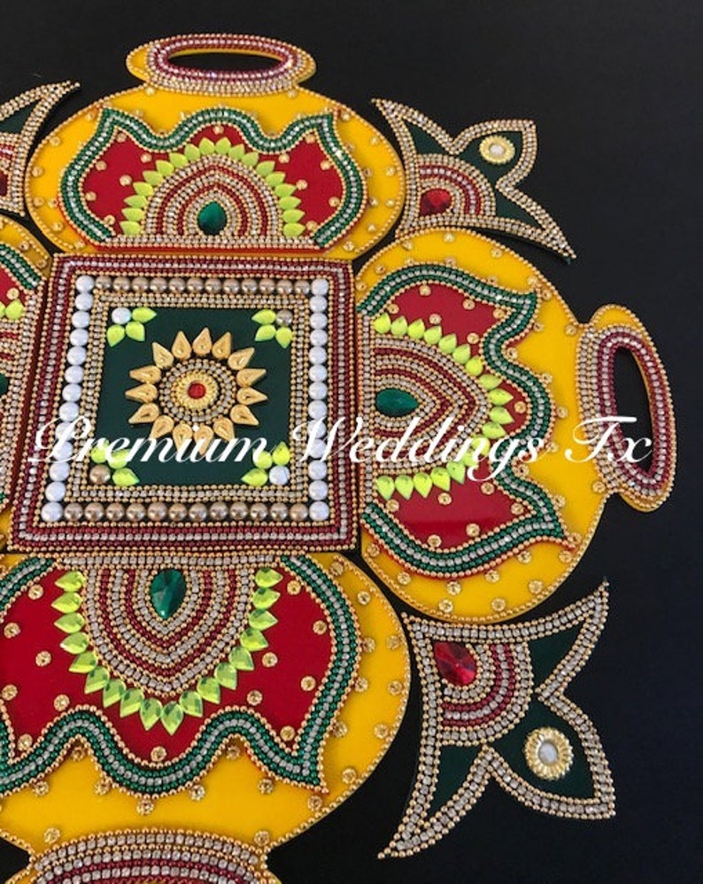 Matka Rangoli Large Rangoli Indian Rangoli Home Decor | Etsy