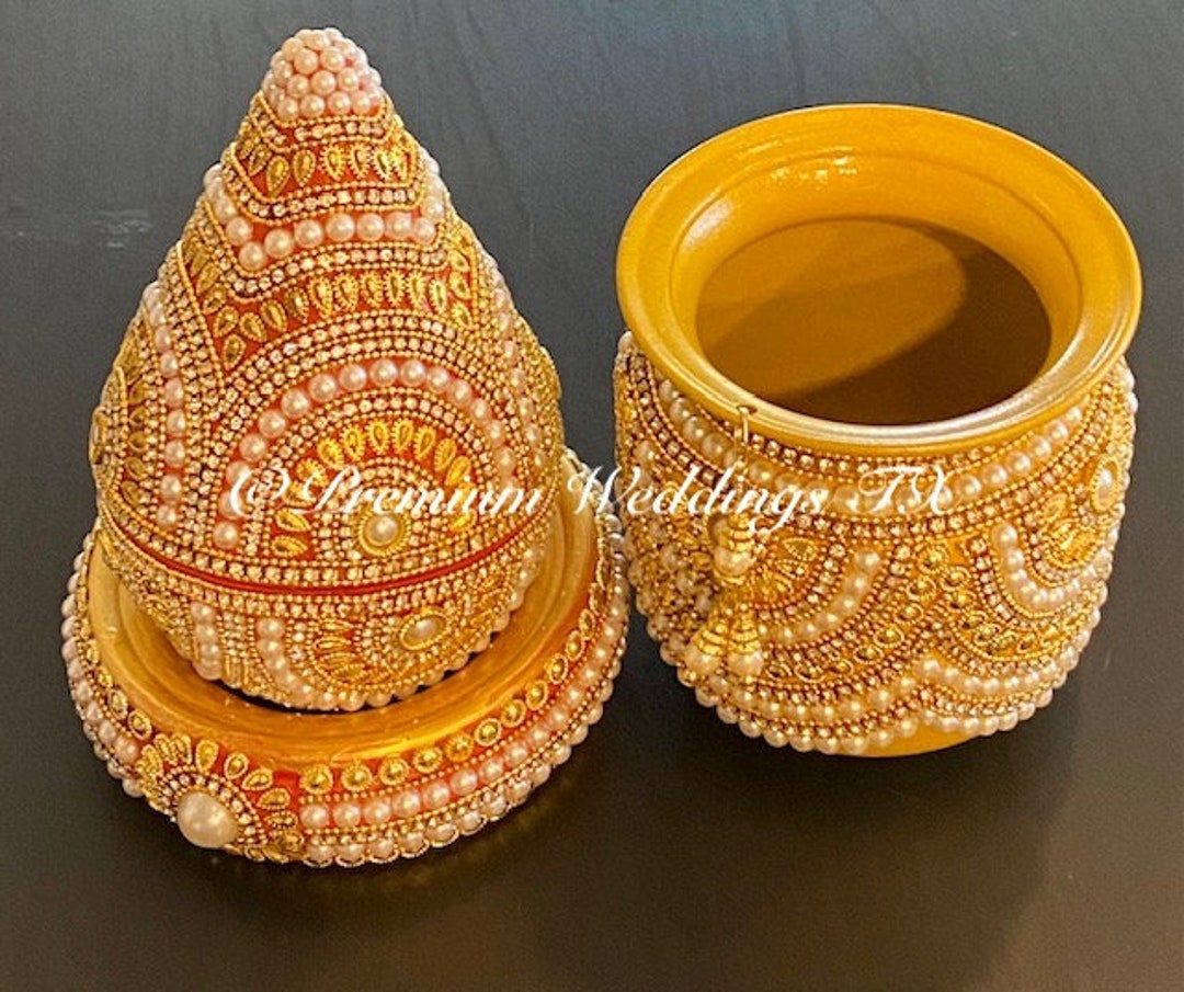 Decorative Kalash for Puja Mangal Kalash With Coconut,indian Wedding ...