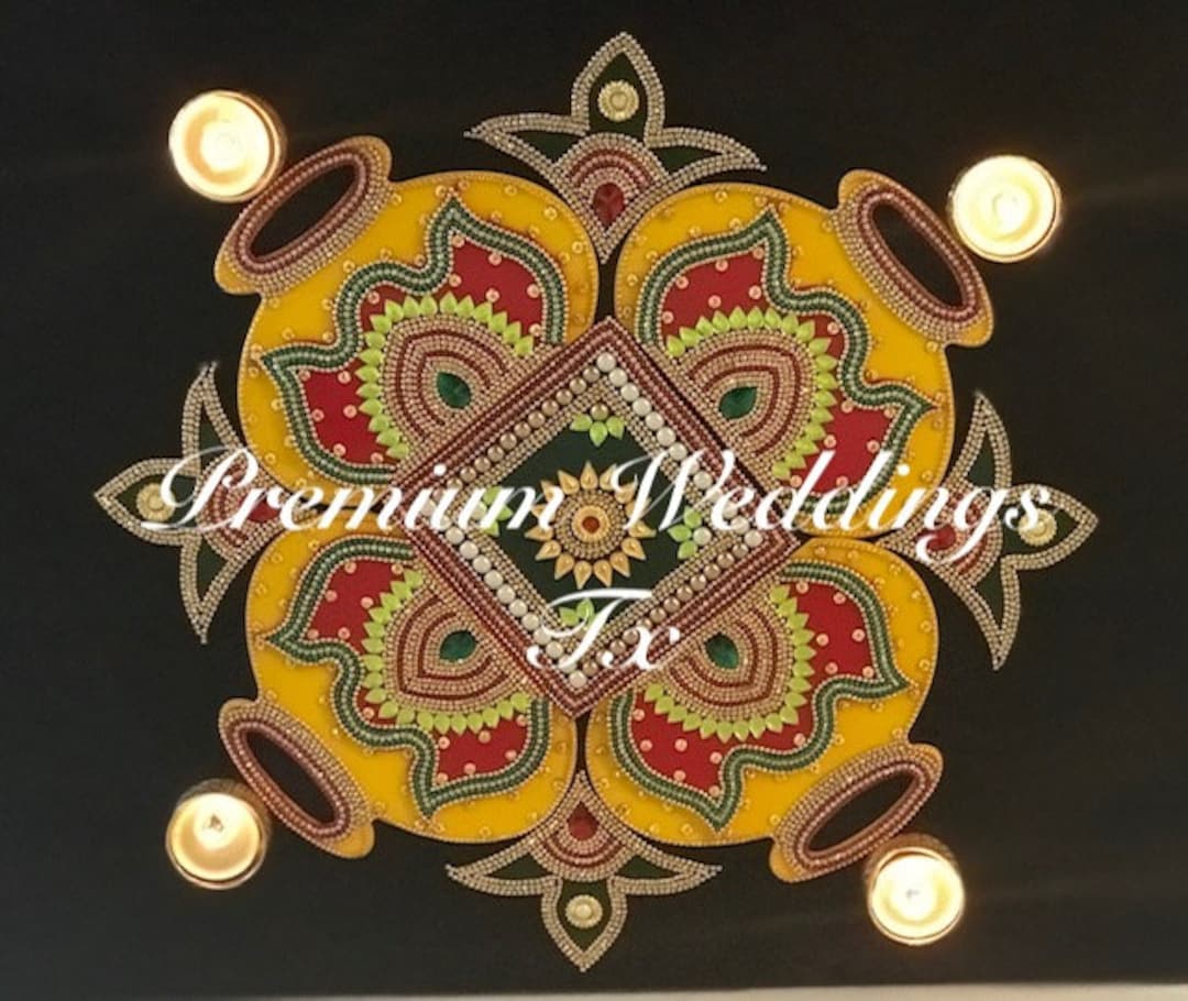 Matka Rangoli, Large Rangoli, Indian Rangoli, Home Decor, Diwali ...