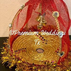 Large Tokri, Mehndi Tokri , Foil Thaal, Mehndi Thaal, Mehndi Plate ...