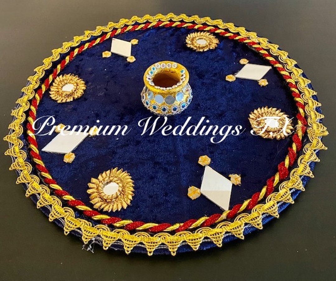 Mehndi Plate, Mehndi Thaali, Thali, Thaali, Shaadi Decor, Diwali Decor ...